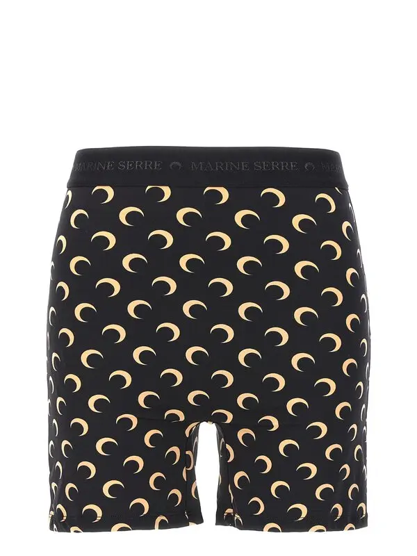 MARINE SERRE Moon Printed Cyclist - Black