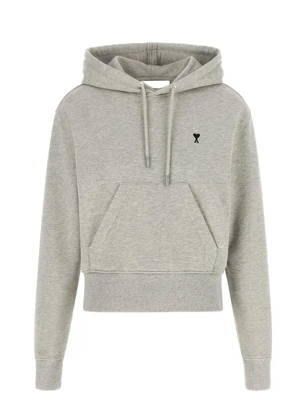 AMI Paris De Coeur Hoodie - Gray