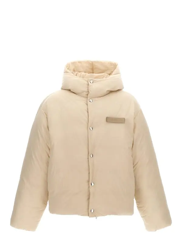 Jacquemus La Doudoune Padded Down Jacket With Hood - White