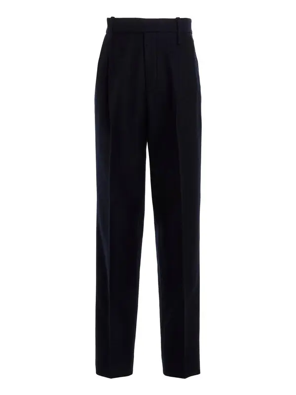 Gucci Pleated Wide-leg Jeans - Blue
