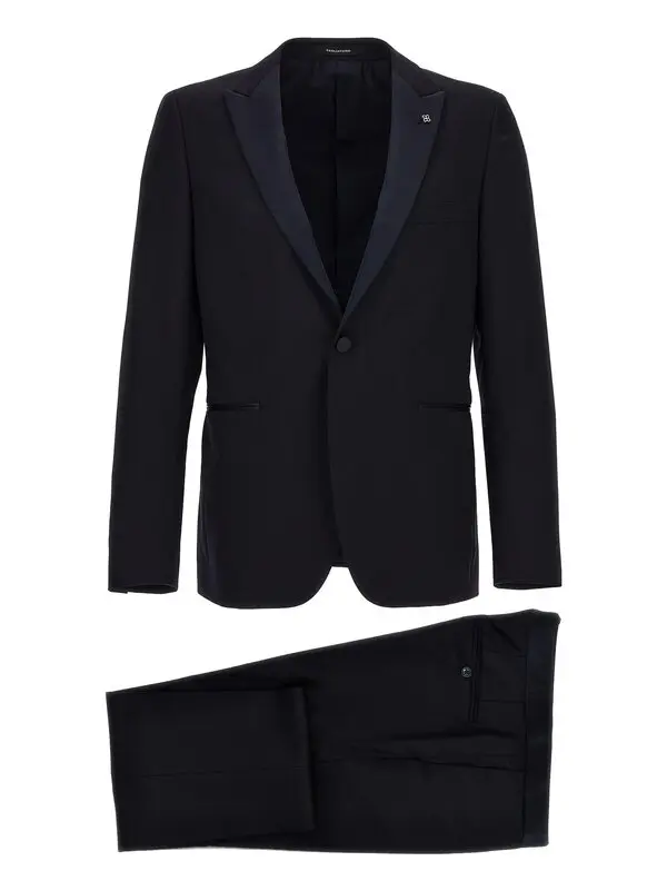 Tagliatore Tuxedo Dress - Blue