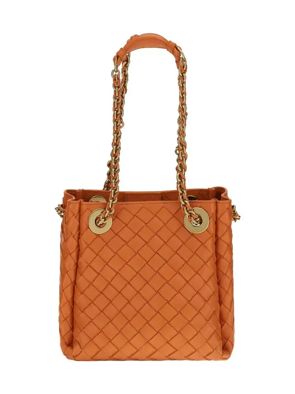 Bottega Veneta Small Parachute Shoulder Bag - Orange