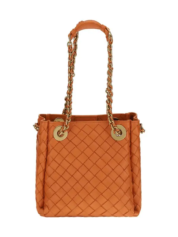 Bottega Veneta Small Parachute Shoulder Bag - Orange