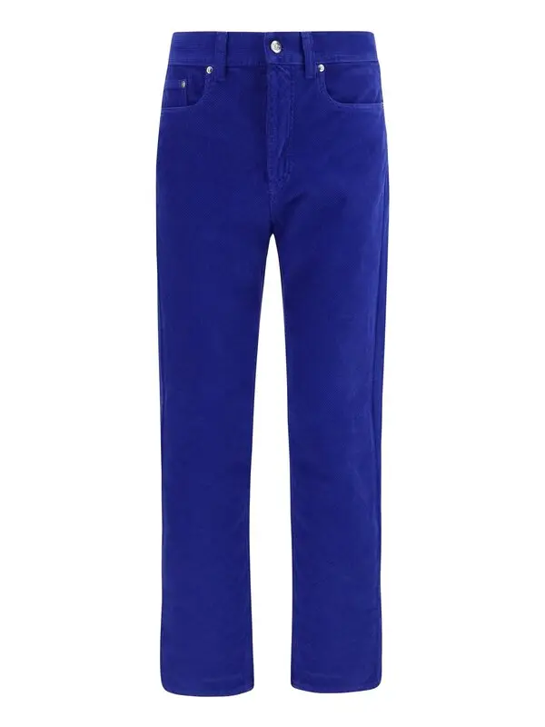 Versace Straight-leg Corduroy Pants - Blue