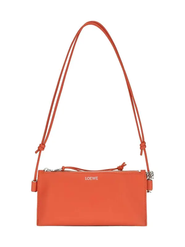 Loewe Calfskin Joya Clutch Bag - Orange