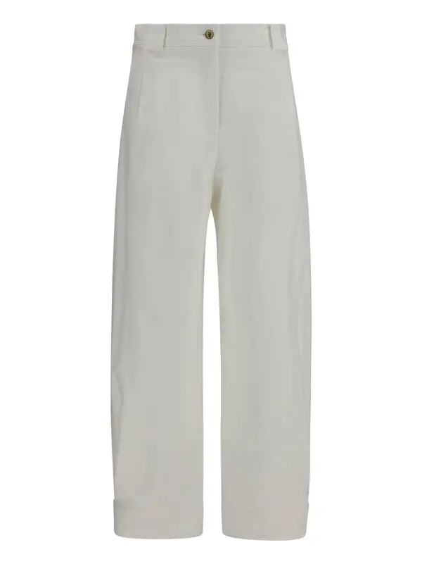 Max Mara Adorni Cropped Pants - White