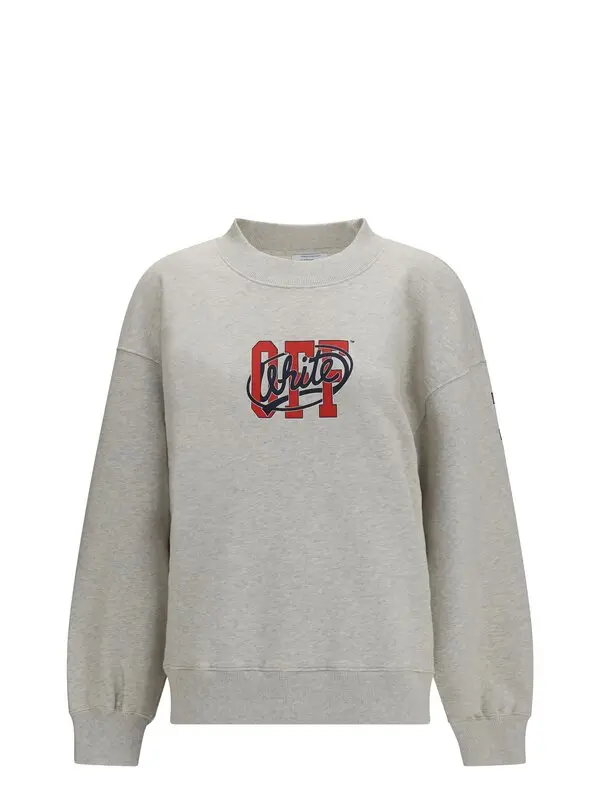 Off-White Off College Crewneck Sweatshirt - Gray