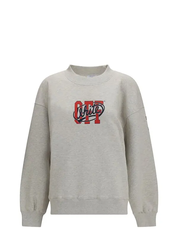 Off-White Off College Crewneck Sweatshirt - Gray