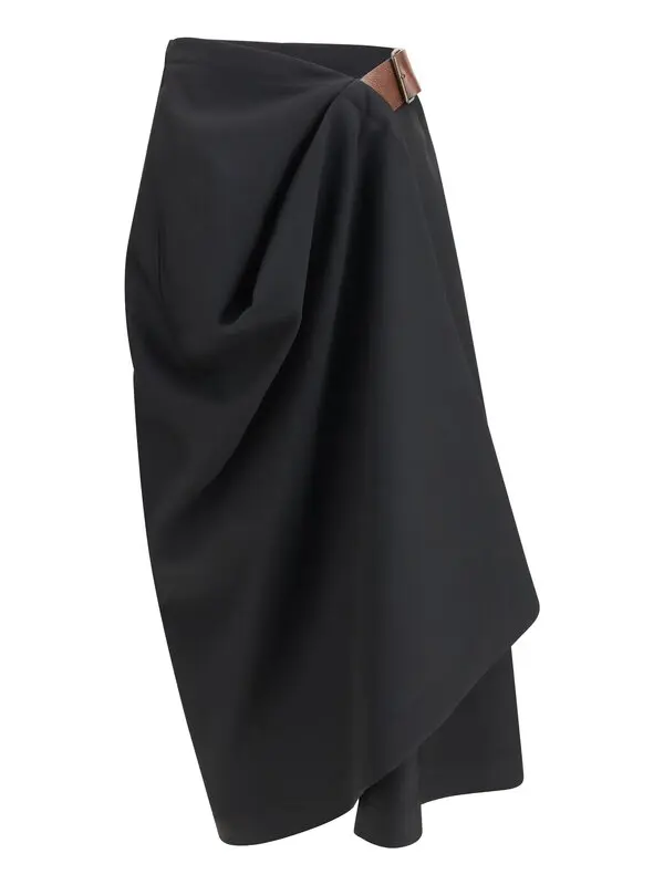 Bottega Veneta Midi Skirt - Black