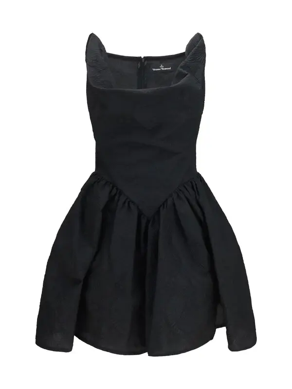 VIVIENNE WESTWOOD Cotton Mini Dress - Black