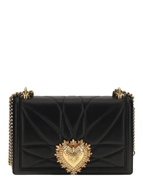 Dolce & Gabbana Large Devotion Shoulder Bag - Black