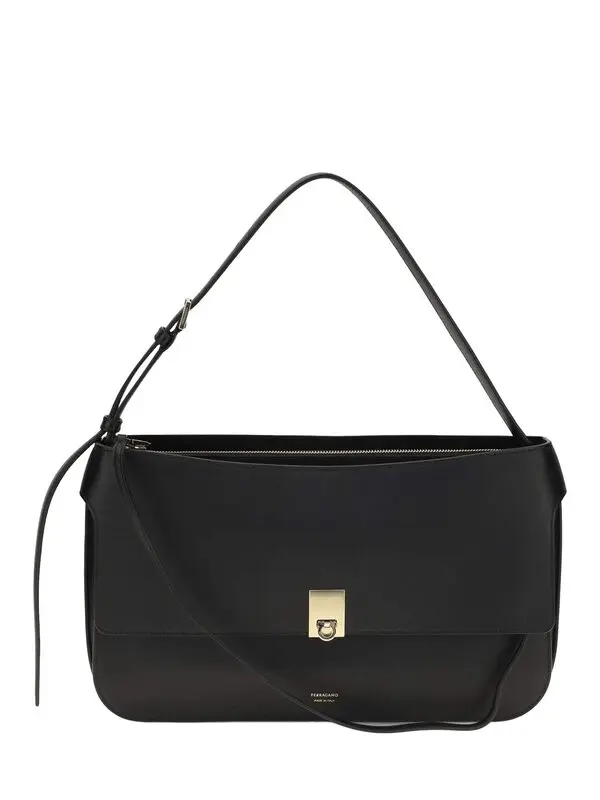 FERRAGAMO Cara Small Shoulder Bag - Black