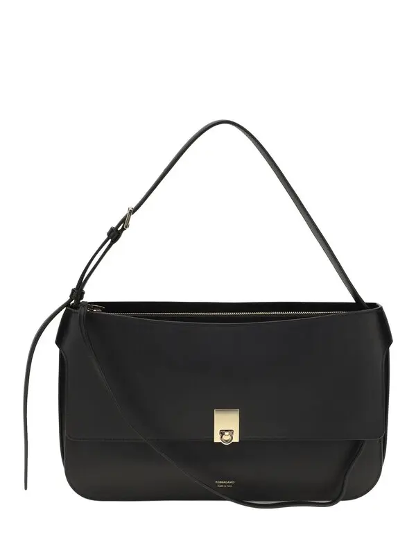 FERRAGAMO Cara Small Shoulder Bag - Black