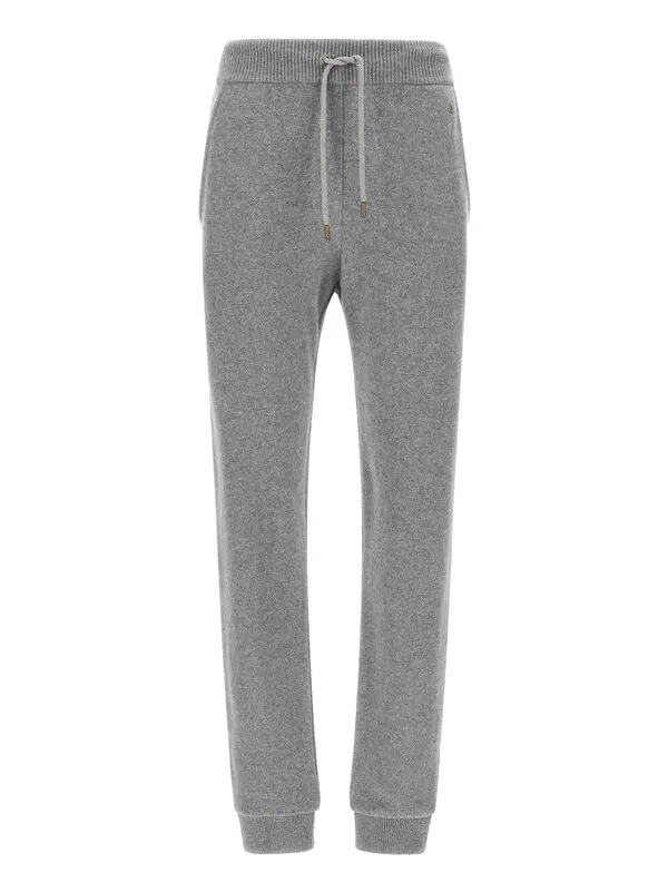 Balmain Cashmere And Mohair Joggers - Gray