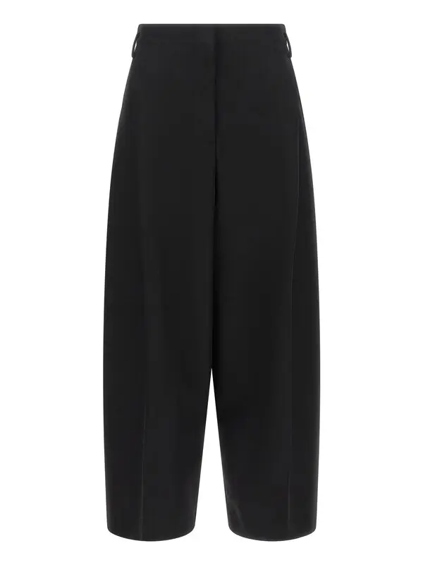 Jacquemus Le Pantalon Miami Wide Leg Trousers - Black