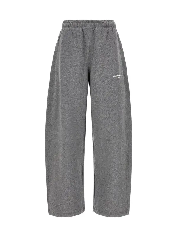 Alexander Wang Logo Fleece Pants - Gray