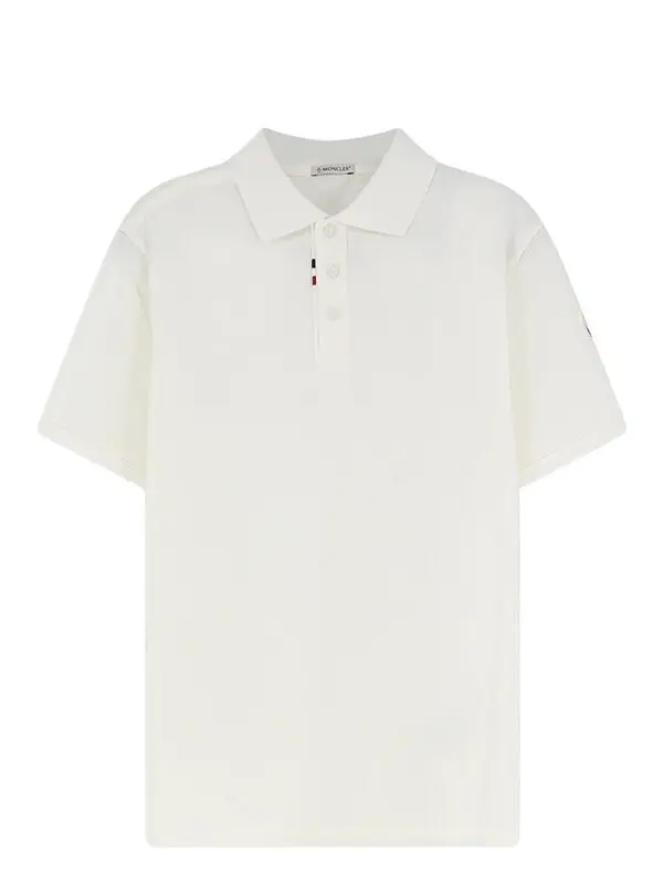 Moncler Cotton Pique Polo Shirt - Multicolor