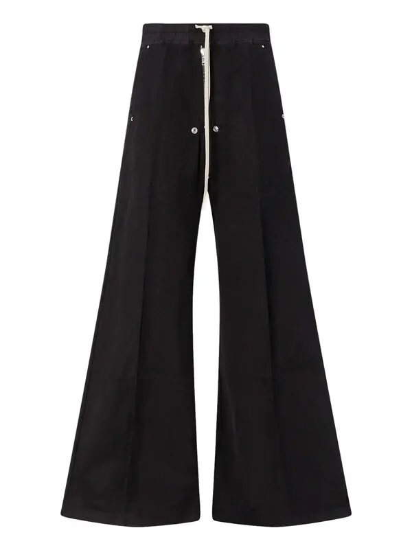 Rick Owens Geth Belas Cotton Trousers - Black