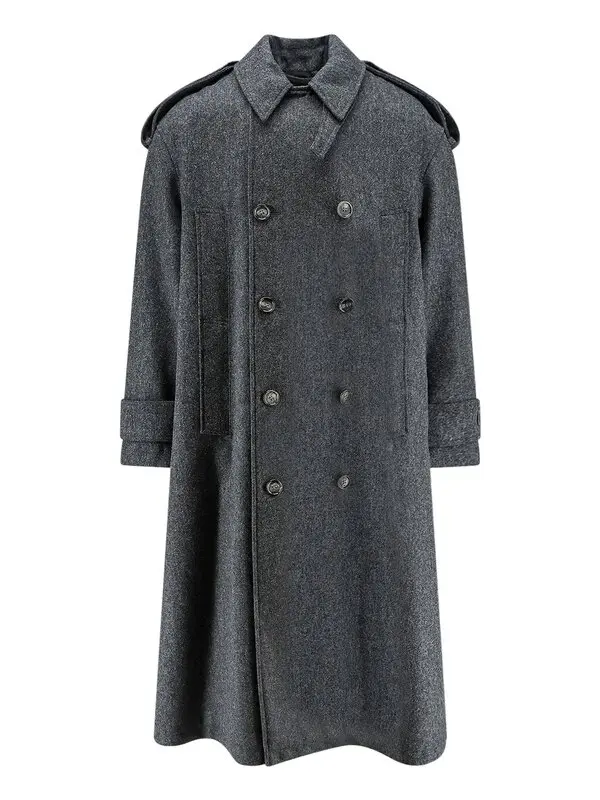 AMI Paris Wool Coat - Multicolor