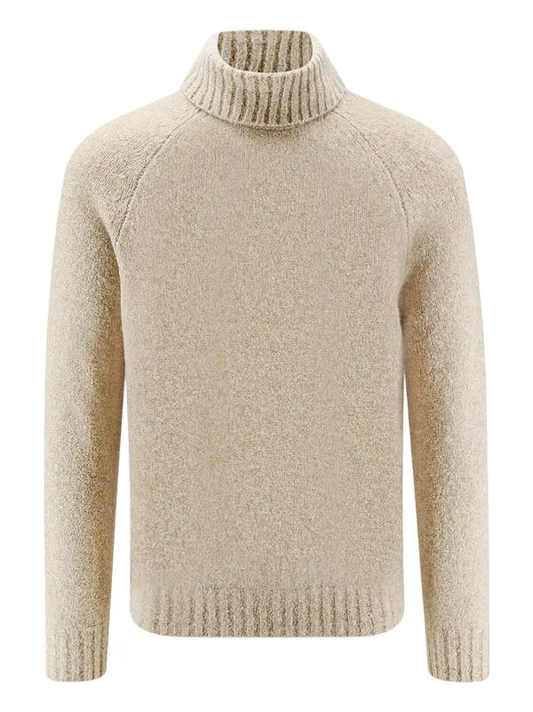 Brunello Cucinelli Wool Silk Cashmere Blend Turtleneck - Multicolor