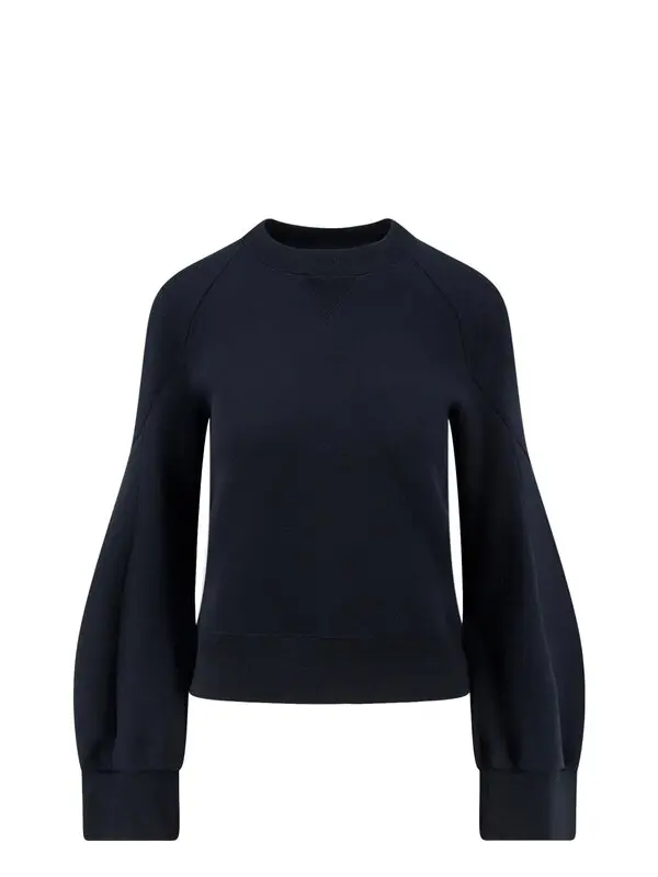 Sacai Sponge Sweat Cotton Blend Sweater - Black
