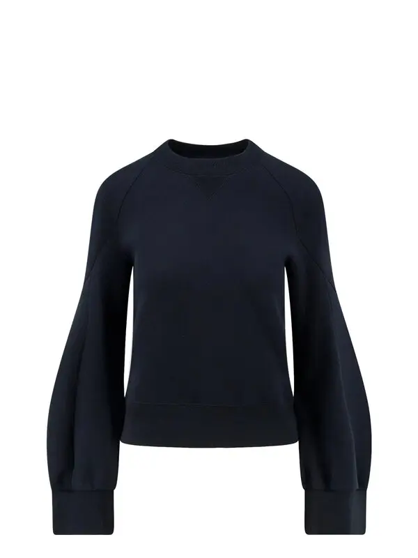 Sacai Sponge Sweat Cotton Blend Sweater - Black