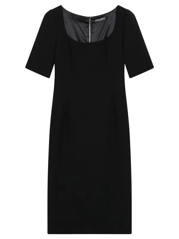 Dolce & Gabbana Wool Crêpe Dress - Black