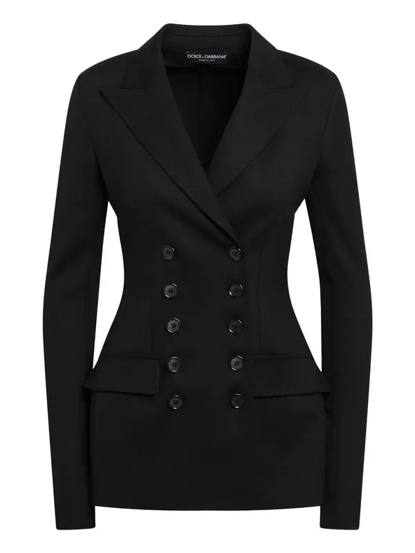 Dolce & Gabbana Double-breasted Wool Jacket - Black