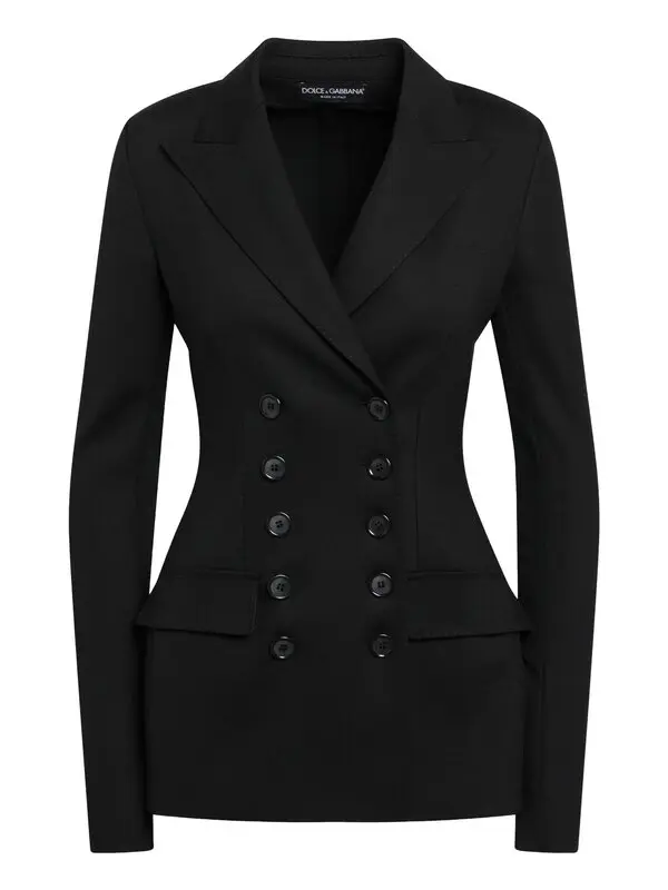 Dolce & Gabbana Double-breasted Wool Jacket - Black