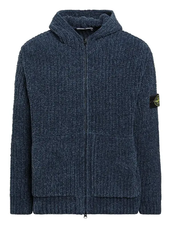 Stone Island Chenille Hoodie - Blue