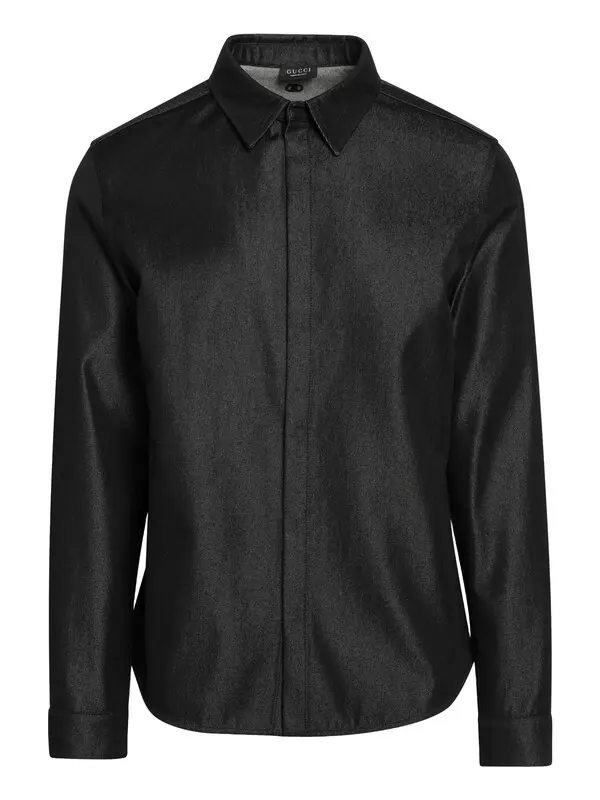 Gucci Silk And Cotton Shirt - Black