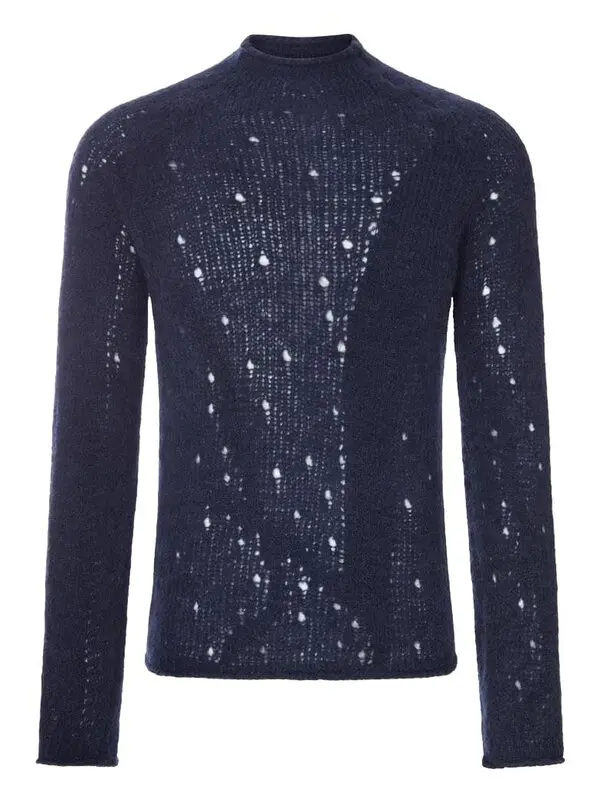 Our Legacy Mélange Alpaca Sweater - Blue