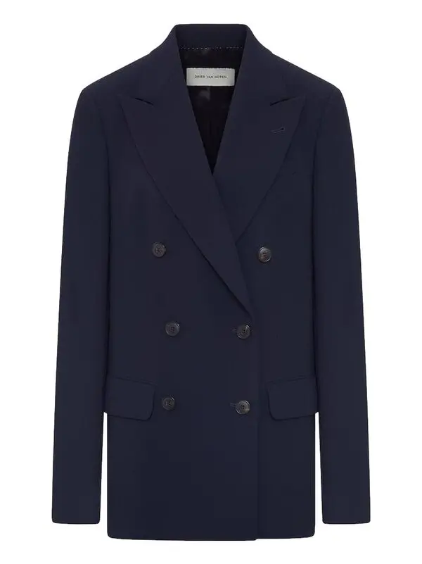 Dries Van Noten Double-breasted Blazer - Blue