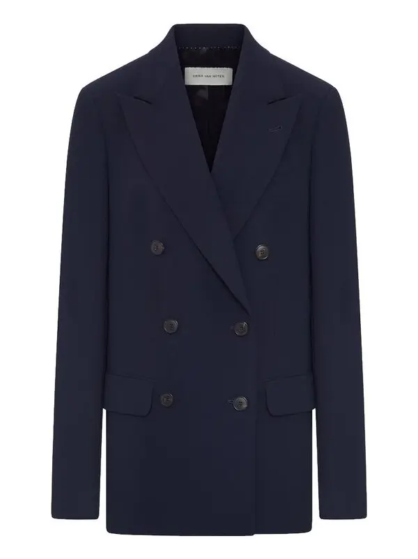 Dries Van Noten Double-breasted Blazer - Blue