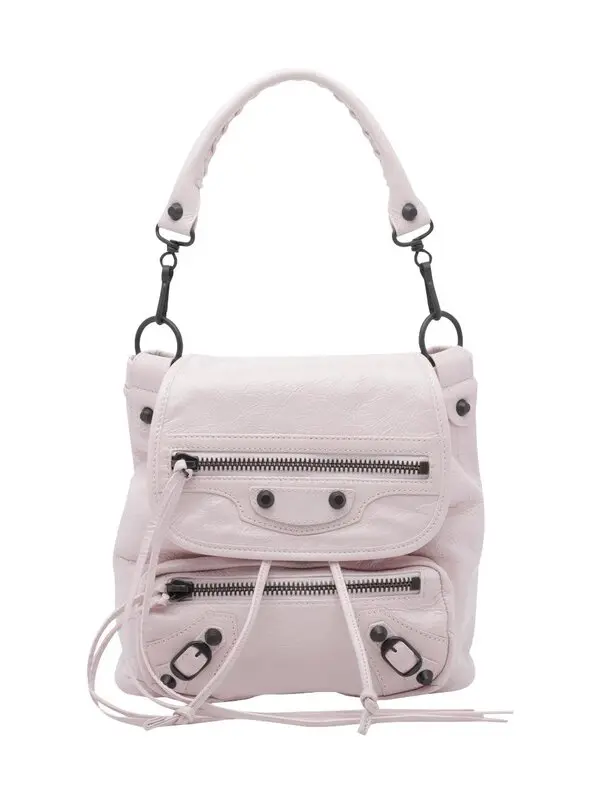 Balenciaga Mini Le City Backpack In Lamb Leather - Pink