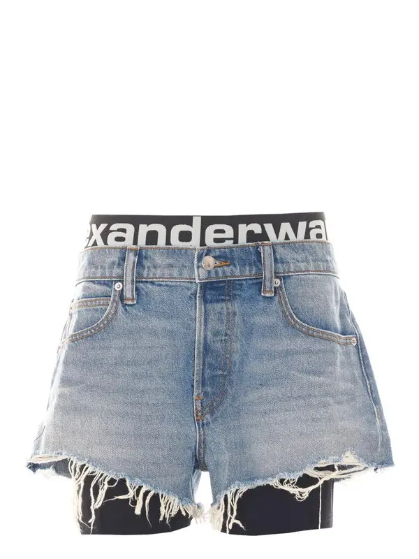 Alexander Wang Denim Shorts - Blue