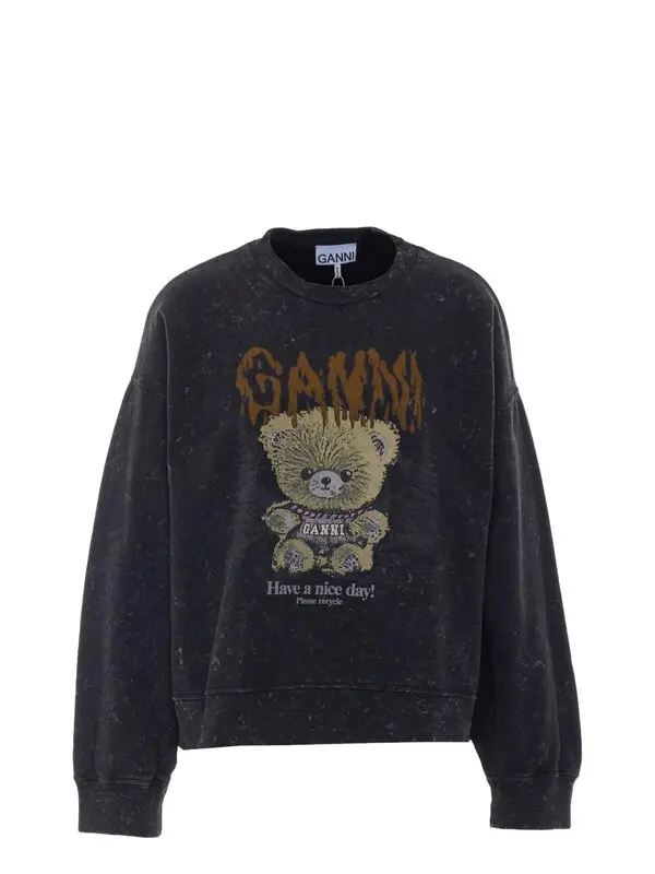 GANNI Teddy Sweatshirt - Gray