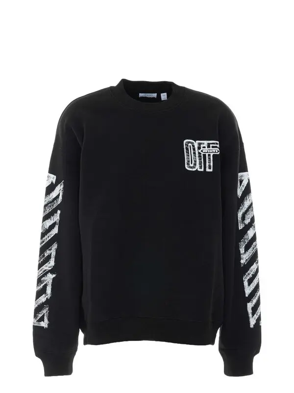 Off-White Motion Arrow Skate Sweatshirt - Black