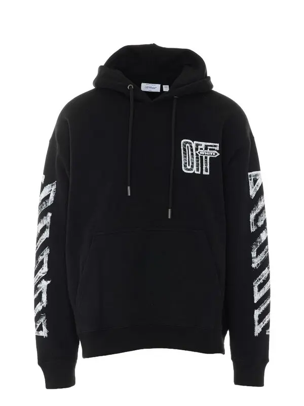 Off-White Motion Arrow" Skate Hoodie - Black