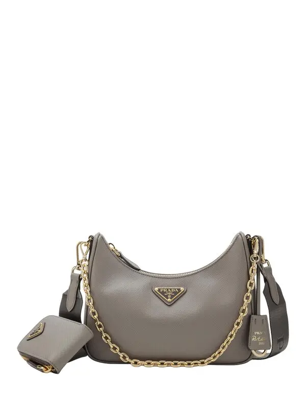 Prada Re-edition 2005 Bag In Leather - Gray