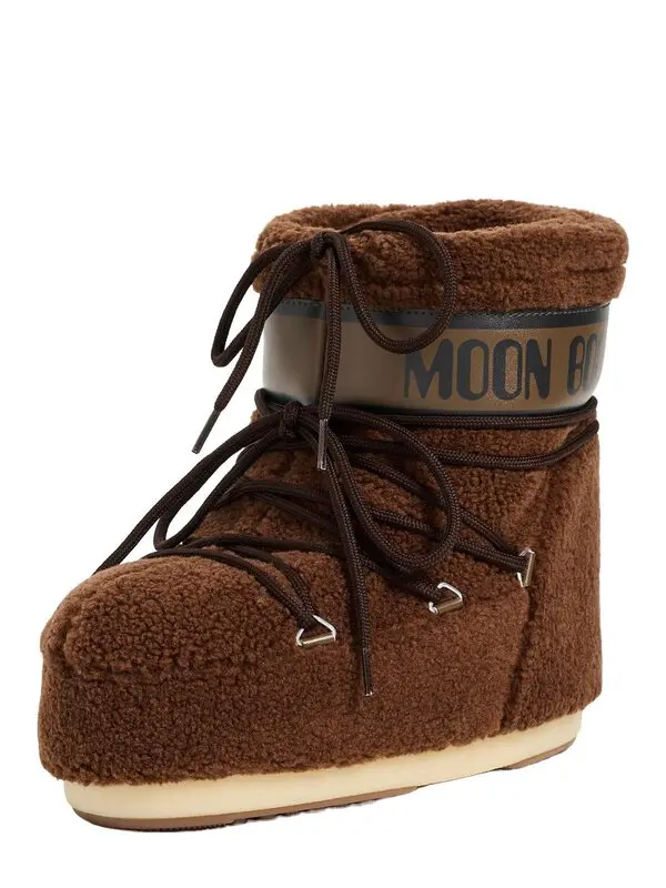 Moon Boot Icon Low Fleece Boots - Brown