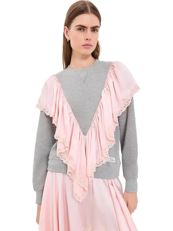 Sandy Liang Tumble Sweatshirt - Grey
