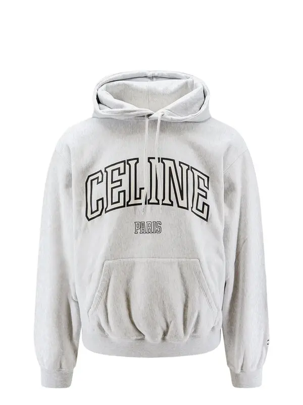 Celine Cotton Sweatshirt With Logo Lettering Print - Multicolor