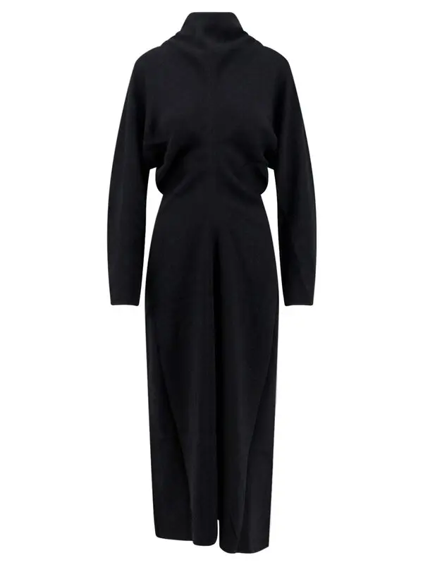 TOTEME Viscose Dress With Scarf - Black
