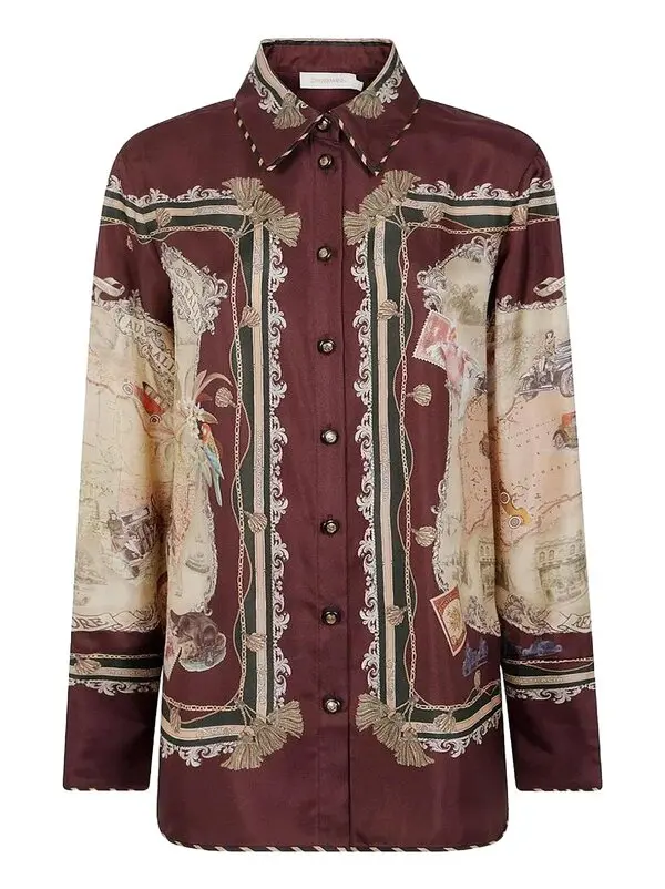 Zimmermann Valiant Silk Twill Shirt - Multicolor