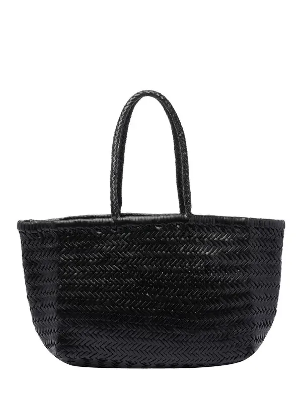 Dragon Diffusion Large Bamboo Triple Jump Shoulder Bag - Black