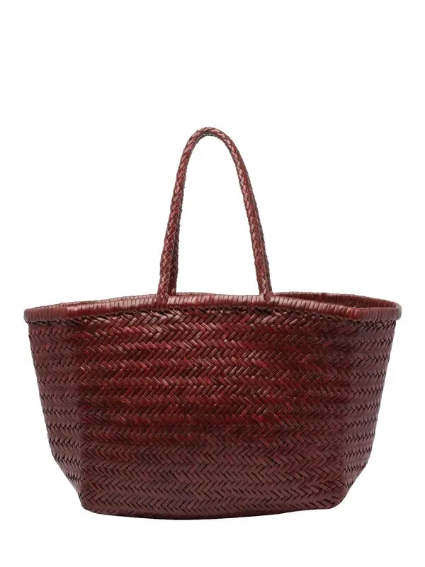 Dragon Diffusion Large Bamboo Triple Jump Shoulder Bag - Red