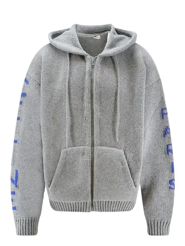 Celine Zip-up Virgin Wool Cardigan - Multicolor