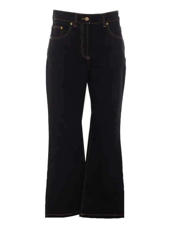Versace Medusa Detail Jeans - Black