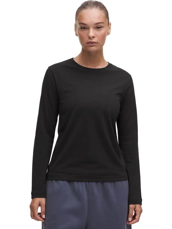 Lululemon The Classic Jersey Long-sleeve Tee - Black